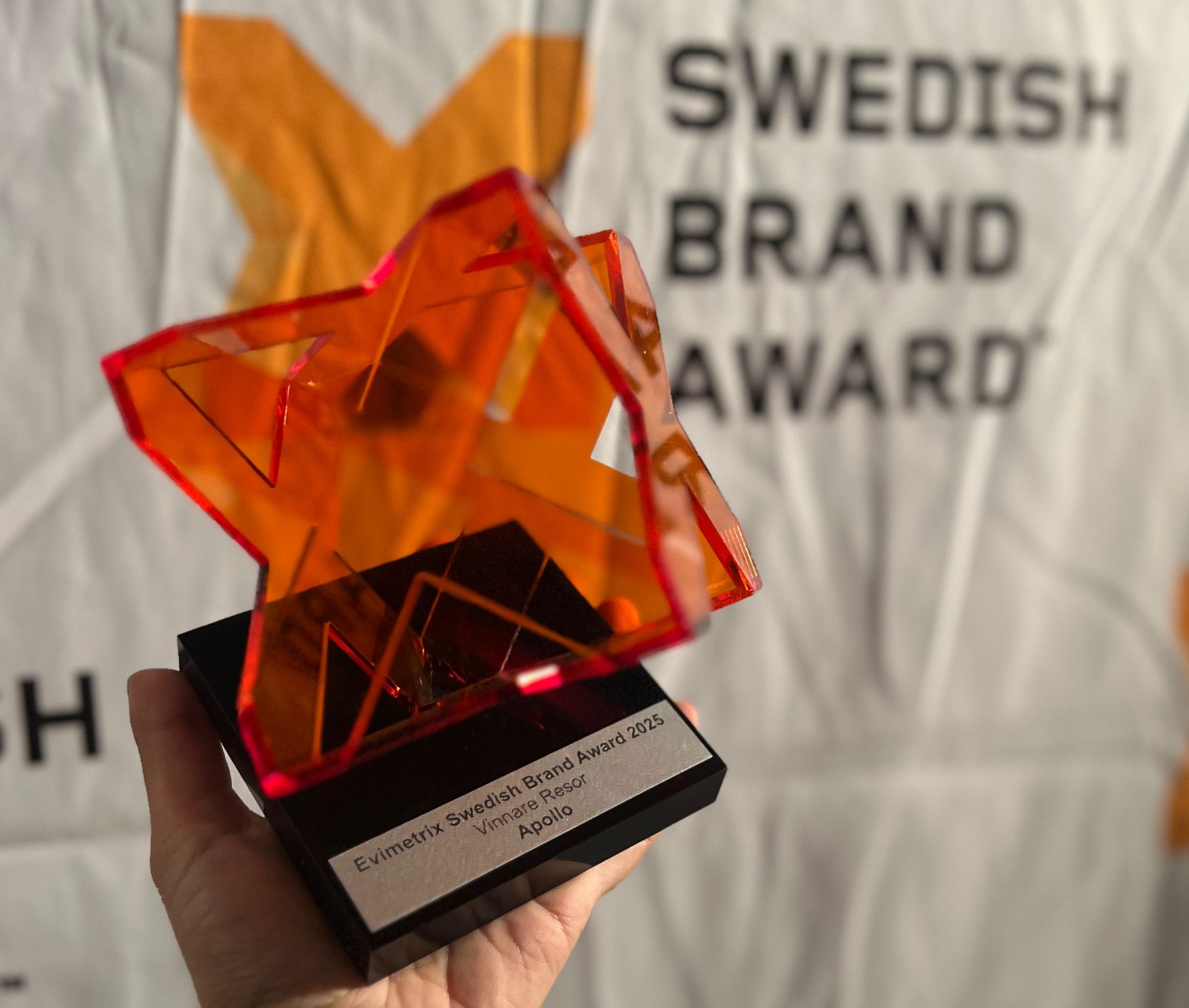Apollo wins “Best Brand in the Travel Industry” at Evimetrix Swedish ...
